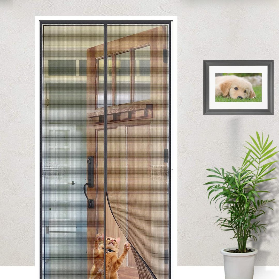 Buy Fiberglass Mosquito Screen Door Net Curtain with Magnets-Royalkart